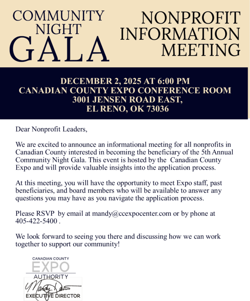 Community Night Gala | Canadian County Expo Center